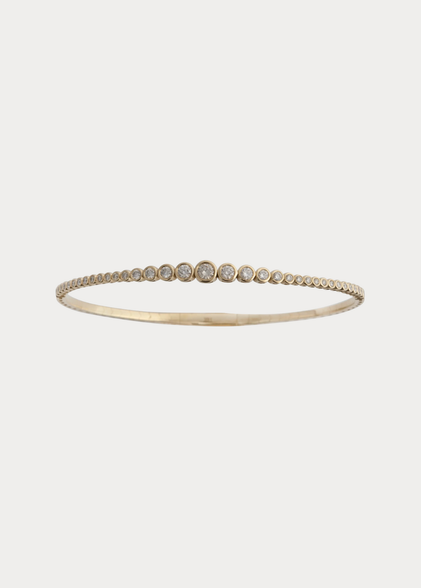 Felicidad Graduated Diamond Flexi Bangle Bracelet | Shop Tula – Tula Boutique